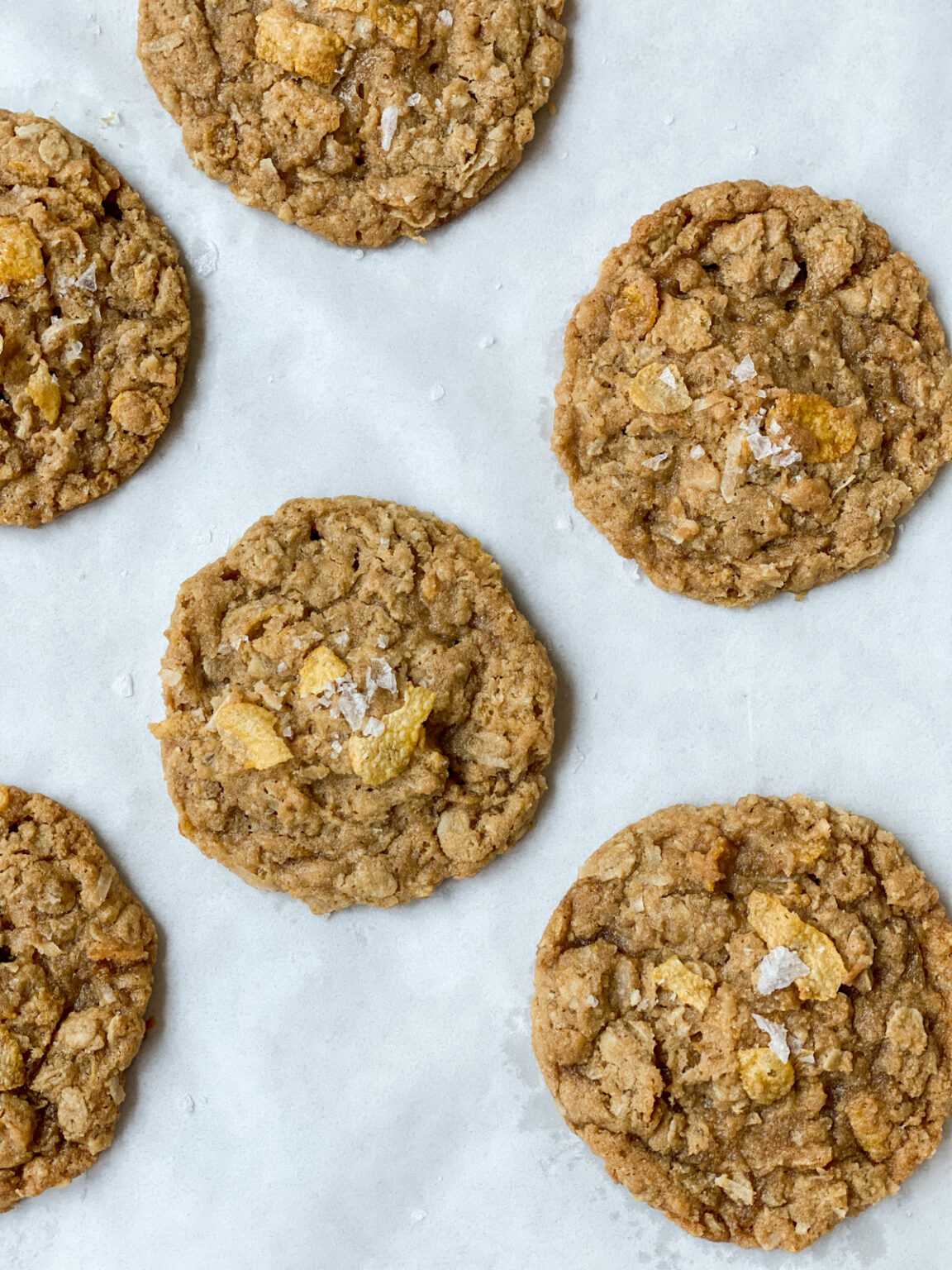 Salted Oatmeal Cornflake Cookies - The Salted Sweets