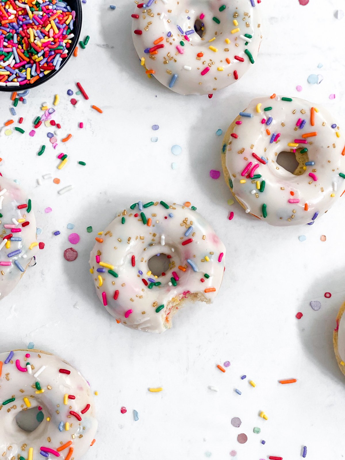 Easy Baked Funfetti Donuts - The Salted Sweets