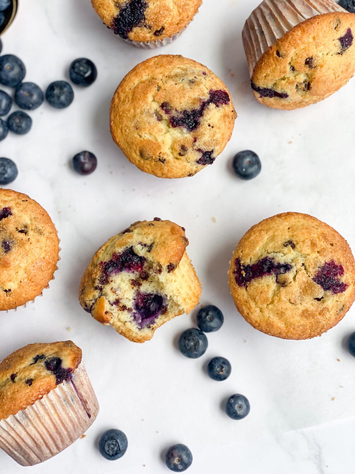 Blueberry Chocolate Chip Muffins - The Salted Sweets