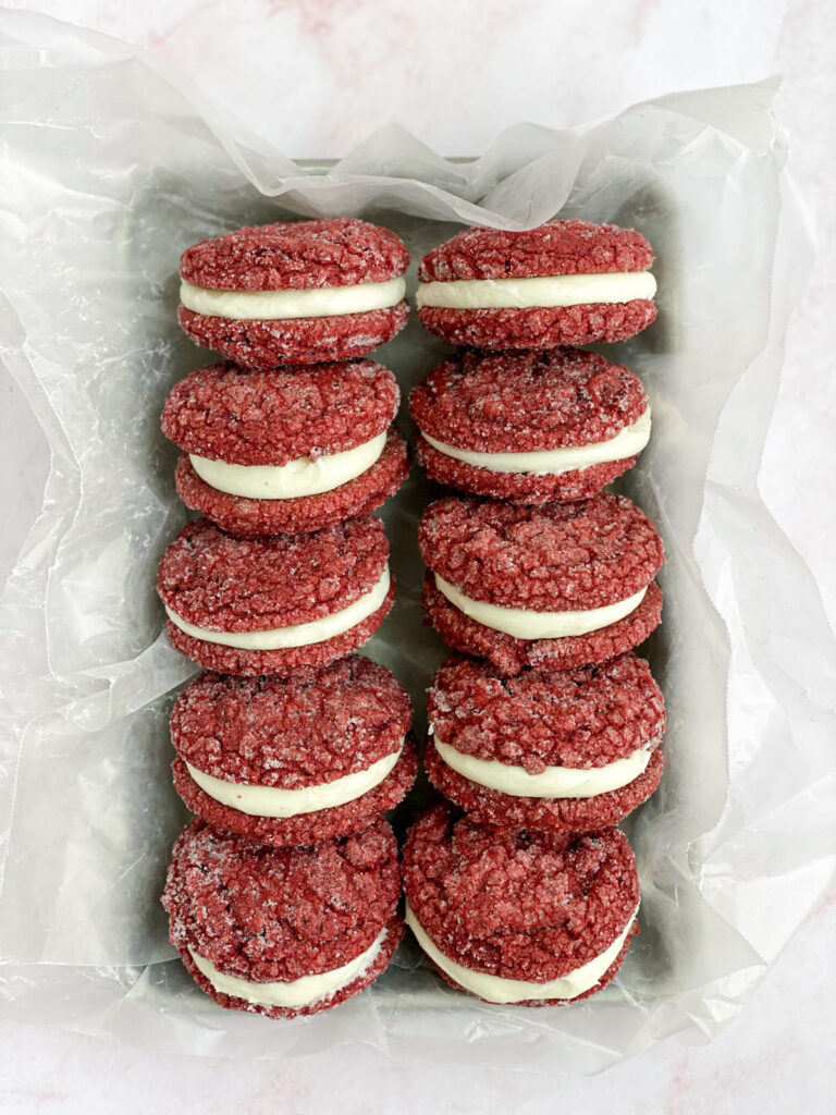 Red Velvet Oreo Cookies - The Salted Sweets