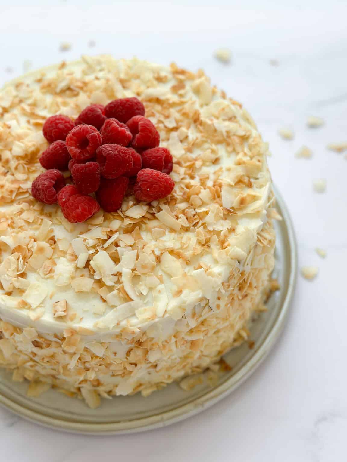 Coconut Raspberry Cake The Salted Sweets
