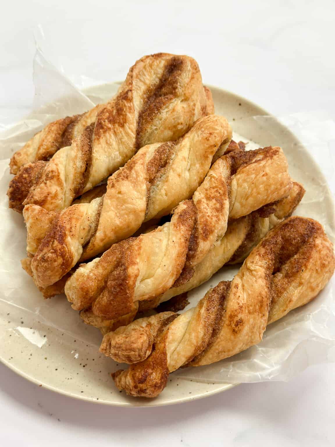 Puff Pastry Cinnamon Twists - The Salted Sweets