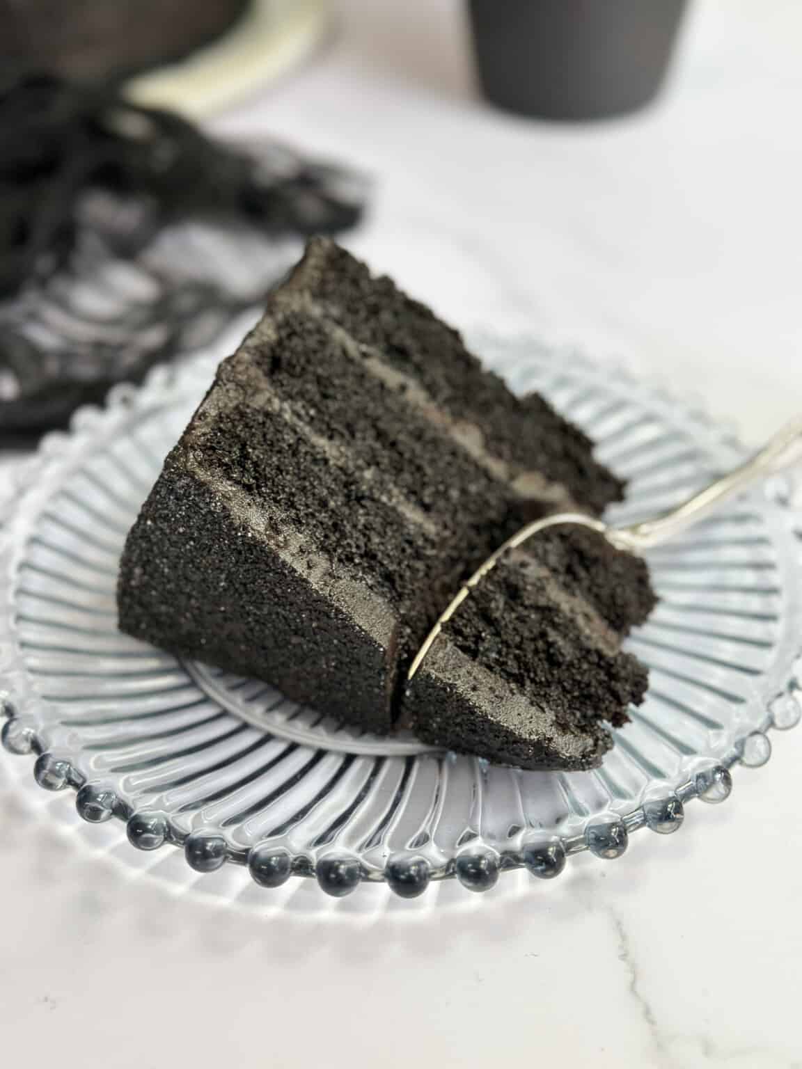 Black Chocolate Cake - The Salted Sweets