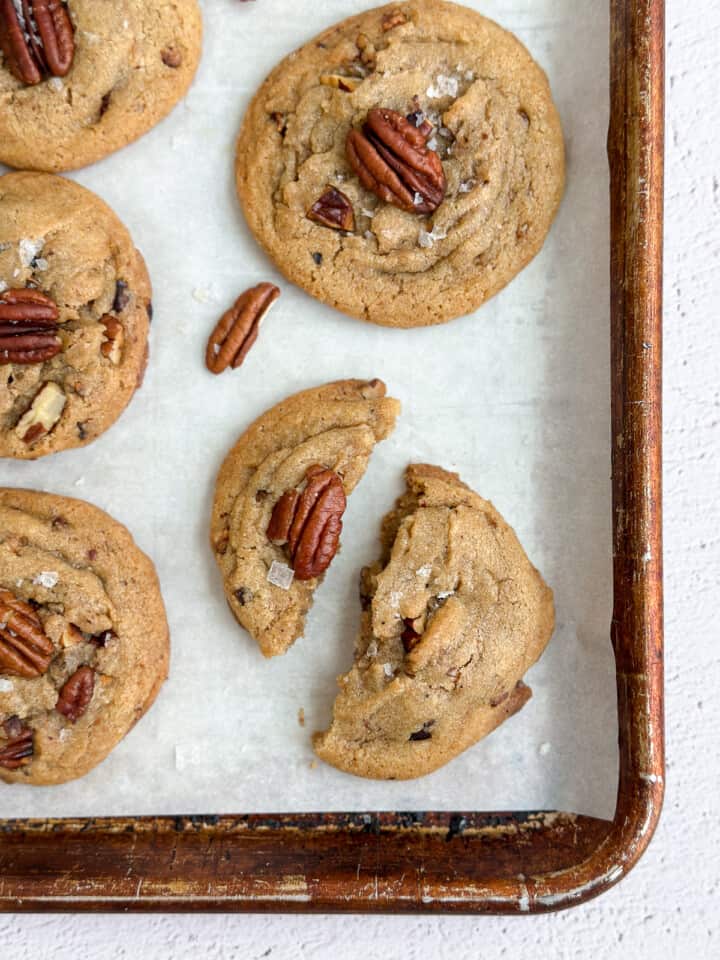Brown Butter Pecan Cookies - The Salted Sweets