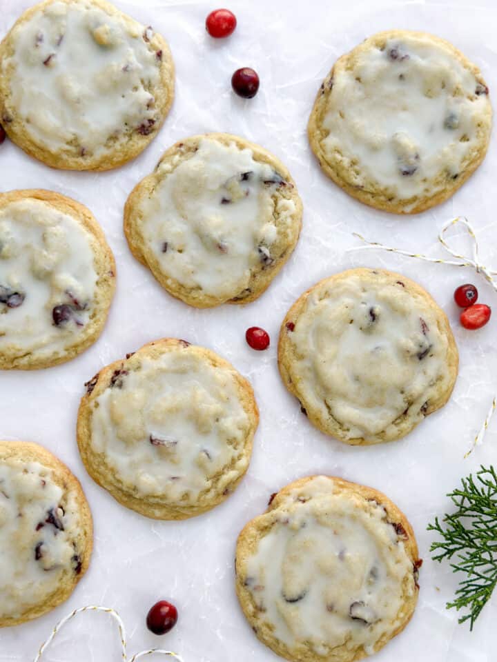 Lemon Cranberry Cookies - The Salted Sweets