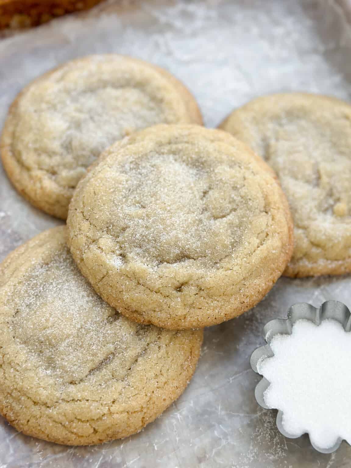 Small Batch Chewy Sugar Cookies - The Salted Sweets