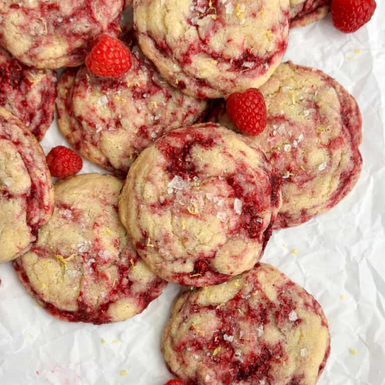 Lemon Raspberry Cookies - The Salted Sweets