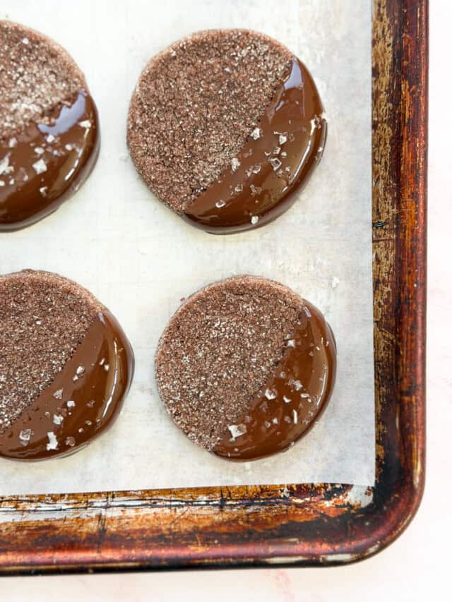 Chocolate Shortbread Cookies - The Salted Sweets