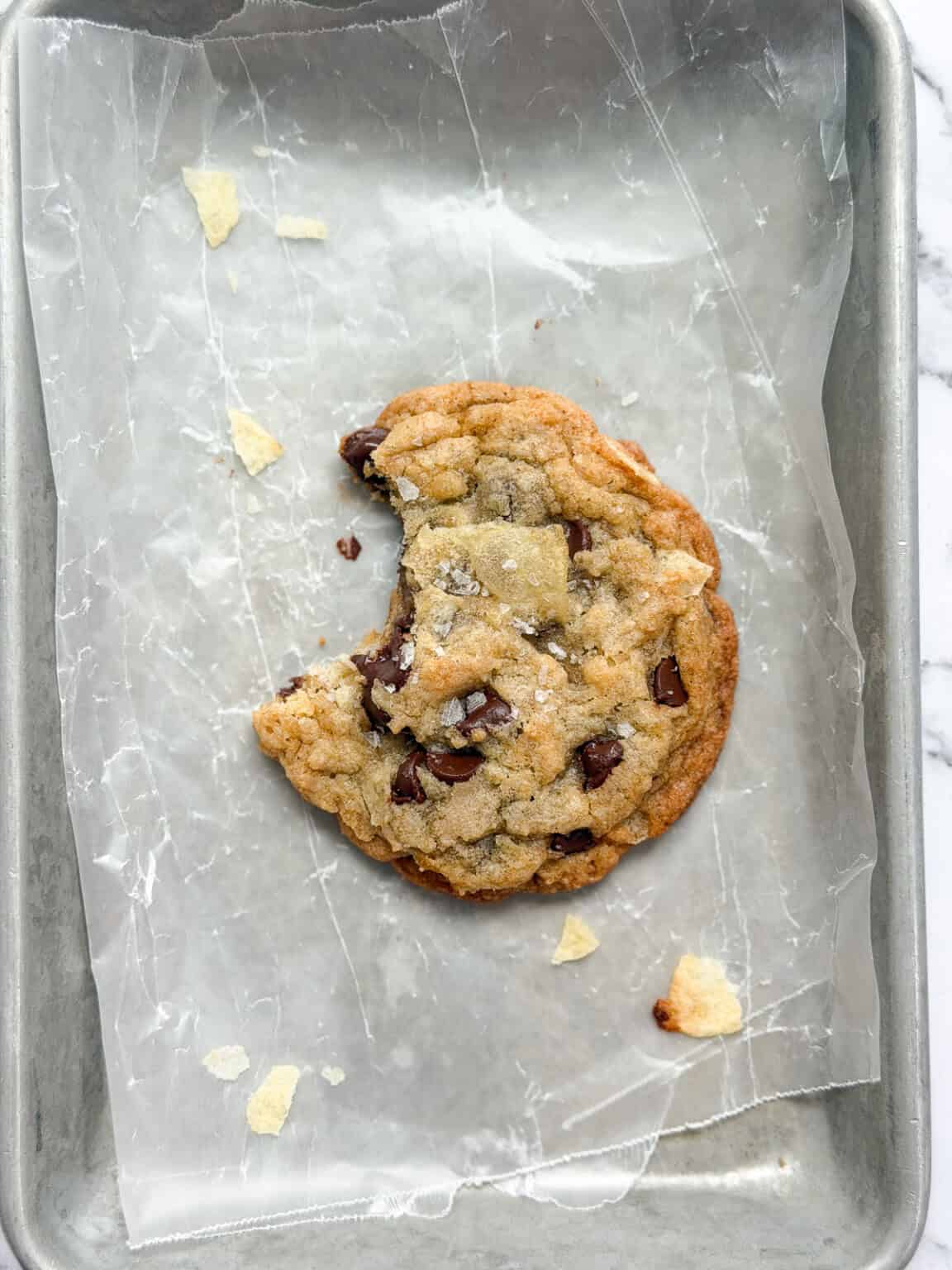 Chocolate Chip Potato Chip Cookies - The Salted Sweets